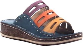 Generic Chaussures pour femme adulte - Chaussettes longues pour femme - Couleur unie - À enfiler - Bout décontracté - Chaussettes plates et douces pour femme 