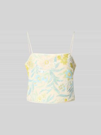 Baum Und Pferdgarten Top mit Allover-Pailettenbesatz