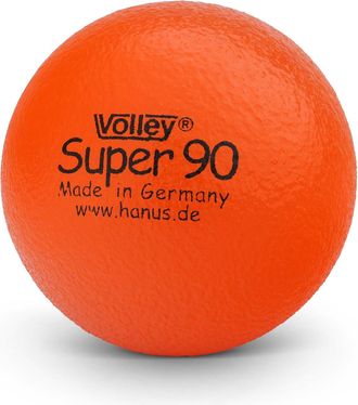 Volley Softball Super Orange - 9 cm Durchmesser - Weicher Schaumstoffball - Leicht - Griffig - Made in Germany