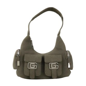 Ga&euml;lle Paris Gr&uuml;ne Schultertasche im Cargo-Stil - - Bags - Damen - Gr&uuml;n - ONE SIZE
