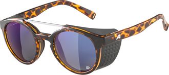 Alpina GLACE P - Sunglasses with 100% UV Protection for Adults - Polarized, Mirrored & Shatterproof - Havana Gloss - One Size