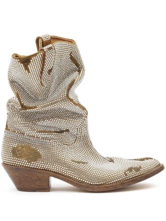 Maison Margiela bottes Tabi 55 mm dinspiration western - Tons neutres