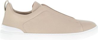 Ermenegildo Zegna Homme, Chaussures, Gris, Taille: 40 1/2 EU Baskets Triple Stitch