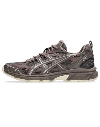 Asics Gel-Nunobiki baskets en marron poudr&eacute; et argent&eacute;
