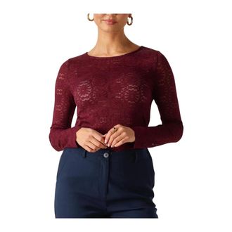Ydence Top Loiza - - Blouses & Shirts - Damen - Rot - S