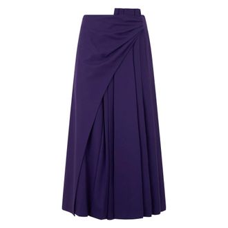 Alberta Ferretti Femme, Jupes, Violet, Taille: 38 FR Jupe pliss&eacute;e