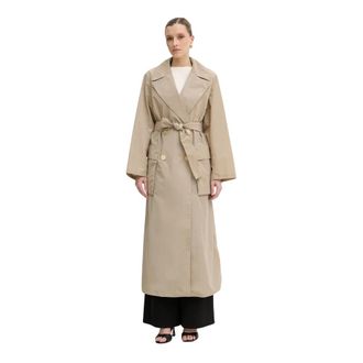 A|X Armani Exchange Zweireihiger Trenchcoat mit G&uuml;rtel - - Coats - Damen - Beige - L