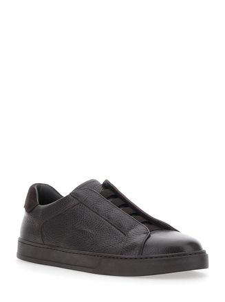 Doucal's Mens Sneakers Spencer Brown Calf Leather Trainers