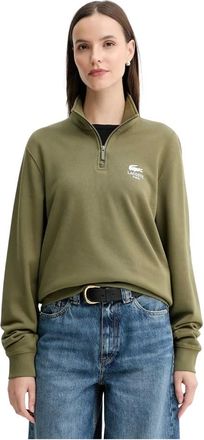 Lacoste SweaT-shirt zipp&eacute; &agrave; col montant - unisex - Sweatshirts et sweats &agrave; capuche - Vert - Taille: XS