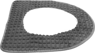 BESPORTBLE Wc Sitzbezug mit Rei&szlig;verschluss Warmes Toilettensitzkissen Waschbar und Wiederverwendbar Passend f&uuml;r Runde Toilettensitze Weicher Toilettensitzbezug f