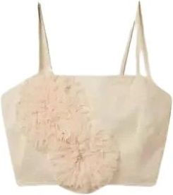 Twinset Femme, Tops, Beige, Taille: 40 FR Actitude Top