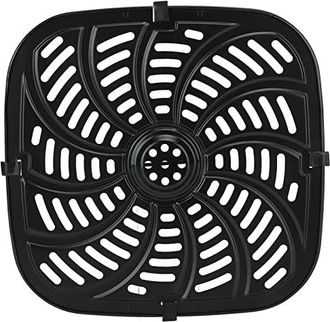 CHICIRIS Yctze Plateau de Remplacement de la Friteuse Yctze pour 8qt Fryer &agrave; Air - Assiette &agrave; Carreau de Grill Antiadh&eacute;sive avec Pare-chocs en Caoutchouc - Id&eacute;