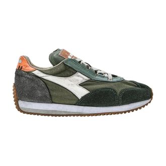 Diadora Homme, Chaussures, Vert, Taille: 45 1/2 EU Equipe H Dirty Stone Wash Evo Baskets