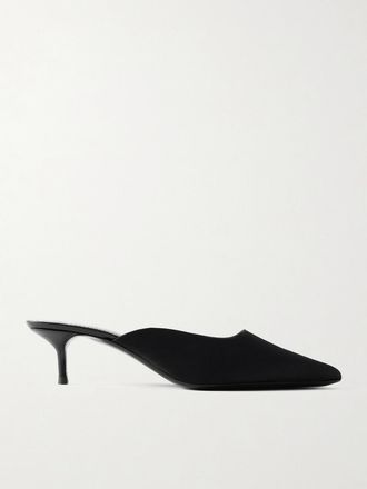 Staud Sebastian Mules Aus Satin - Schwarz
