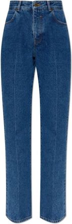 Balmain Femme, Jeans, Bleu, Taille: 40 FR Jean coupe droite
