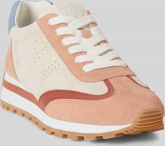 Lauren Ralph Lauren Sneaker aus echtem Leder mit Logo-Pr&auml;gung