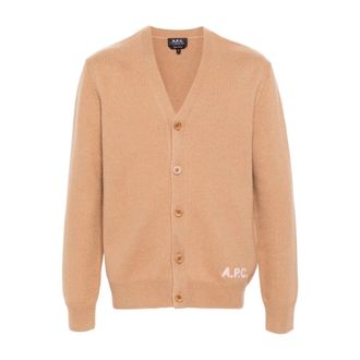 A.P.C. Kenny Camel Cardigan - - Knitwear - Herren - Braun - M
