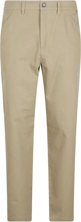Burberry Homme, Pantalons, Beige, Taille: M Cotton Twill Chinos