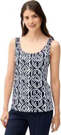 Cecil B323073 Haut avec détails fumés, Bleu Universel, XXL Femmes