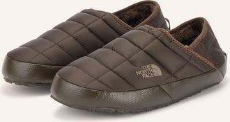 The North Face Slipper Thermoball Traction Mit Kunstfell braun