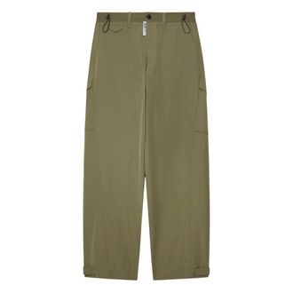 GCDS Popeline Chino - - Trousers - Herren - Gr&uuml;n - M