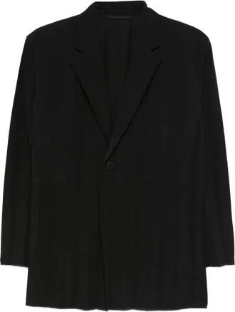 Homme Plissé Issey Miyake Blazer mit Falten - Schwarz