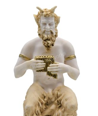 Generic PAN Satyr Griechischer Aktgott der Natur Faunus Figur Statue Skulptur 23,5 cm