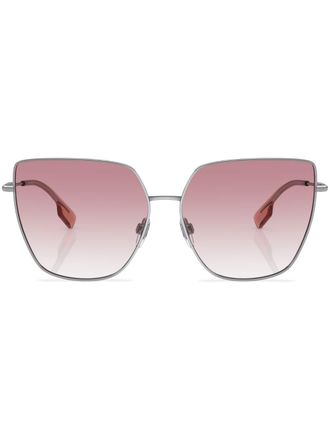 Burberry Sunglasses lunettes de soleil Alexis &agrave; monture carr&eacute;e - Argent