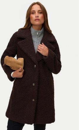 Vero Moda Kunstfellmantel Kylie Teddy 10289938 Braun Regular Fit