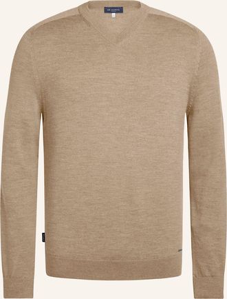 MR MARVIS Mr Marvis Pullover The Merino V-Neck beige