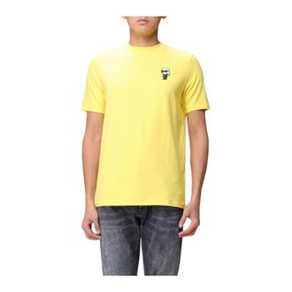 Karl Lagerfeld Short Sleeve Crew Neck TShirt - - Tops - Herren - Gelb - XL