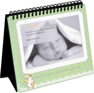 Goldbuch 46803 Tischaufsteller Sweetheart, Fotorahmen für 12 Fotos im 10 x 15Format als Flipaufsteller, Bilderrahmen mit Sprüchen, Fotoringbuch zum Selbstgesta