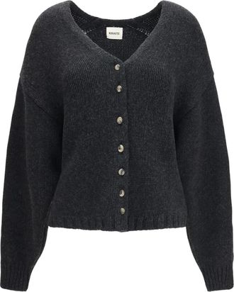Khaite Axel V-Neck Cardigan - Femme - Pulls - Gris - Taille: 40 FR