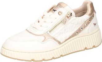 Mustang Jeans Femme 1514-301 Chaussures Basses à Lacets, Blanc, 37 EU