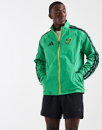 adidas adidas Performance - Jamaica x Bob Marley - Home Anthem - Jacke in leuchtendem Gr&uuml;n