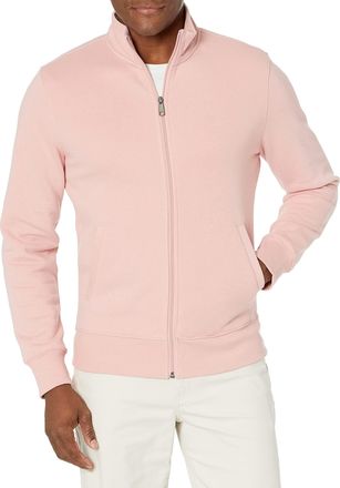 Amazon Essentials Herren Fleece-Jacke mit durchgehendem Reißverschluss, Rosa, XXL