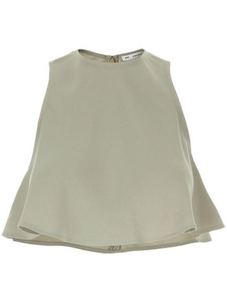 Ami haut crop en crêpe - Vert