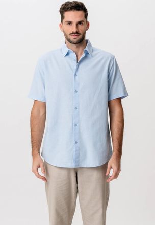 Perform Collection Kurz&auml;rmliges Leinenhemd - Hellblau