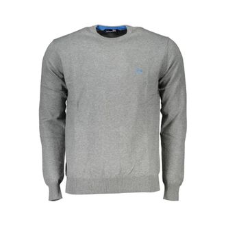 Harmont & Blaine Chicer grauer Rundhalsausschnitt aus Baumwollmischung - - Knitwear - Herren - Grau - XL