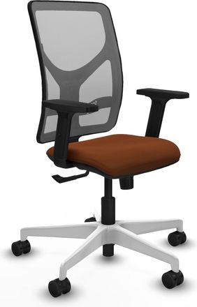 Piqueras y Crespo B&uuml;rostuhl, Braun, mit 2D-Armlehnen, h&ouml;henverstellbare Lendenwirbelst&uuml;tze, ausgestattet mit 3 Positionen und Schneideschaum, mit Rollen von 65 mm, Nylo