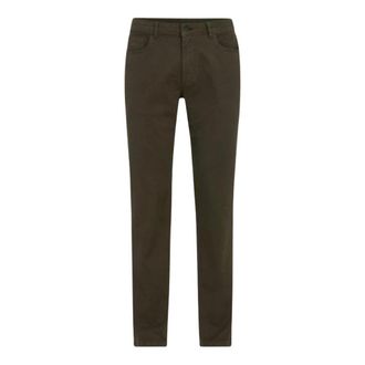 Oscar Jacobson Slim Fit 5-Pocket Chino - - Trousers - Herren - Gr&uuml;n - W34 L32