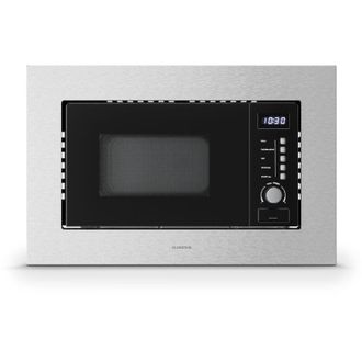 Klarstein Klarstein Verosteel Einbaumikrowelle 60 cm mit Grill 20L, 700W Mikrowelle & 800W Grill, 8 Programme, Touch-Bedienung, Edelstahl, Auftaufunktion