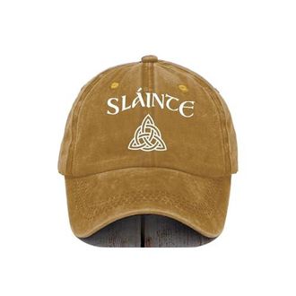 Generic St. Patricks Day Slainte Baseball Cap Slainte Ball Cap St Patrick Day Baseball Cap, jaune, M