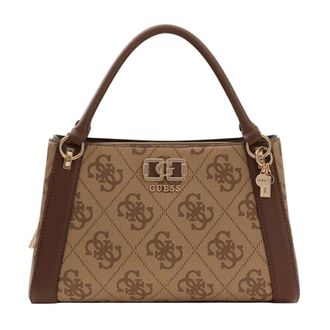Guess Karnilla Logo Handtasche - - Bags - Damen - Beige - ONE SIZE