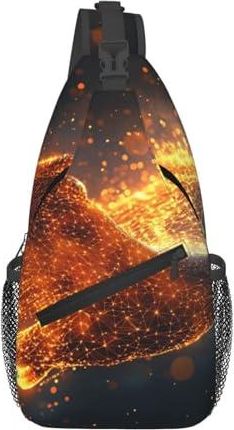 Generic Sac &agrave; dos &agrave; bandouli&egrave;re en forme doiseau &agrave; ailes de flamme, sac &agrave; dos de voyage pour homme, sac &agrave; dos de randonn&eacute;e