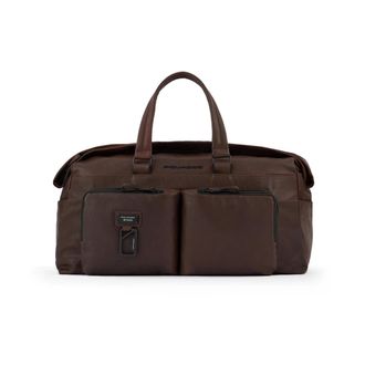Piquadro Sac de voyage avec sangle de fixation pour trolley - Homme - Sacs - Brun - Taille: ONE Size