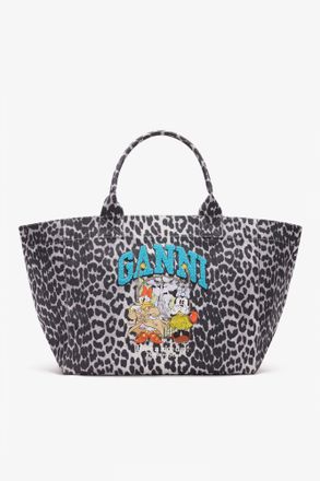 Ganni Tote XXL Minnie Mouse & Daisy Duck Argent&eacute; - Pour Femme
