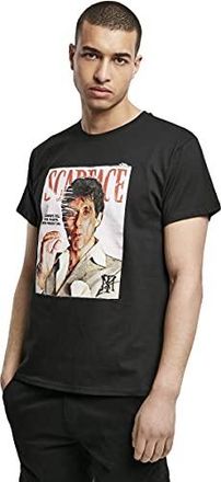 Merchcode Scarface Magazine Cover Tee T-Shirt, Noir, XXL Homme