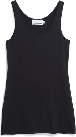 Armedangels Damen Top aus Bio-Baumwolle Single Jersey Slim Fit Black