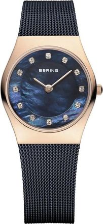 Bering Bering, Femme, Accessoires, Bleu, Taille: ONE Size Montre habill&eacute;e en acier inoxydable avec bracelet en maille